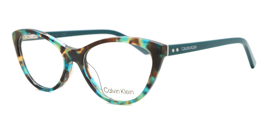 Calvin Klein CK20506 442 Cat Eye Green Tortoise Eyeglasses ...