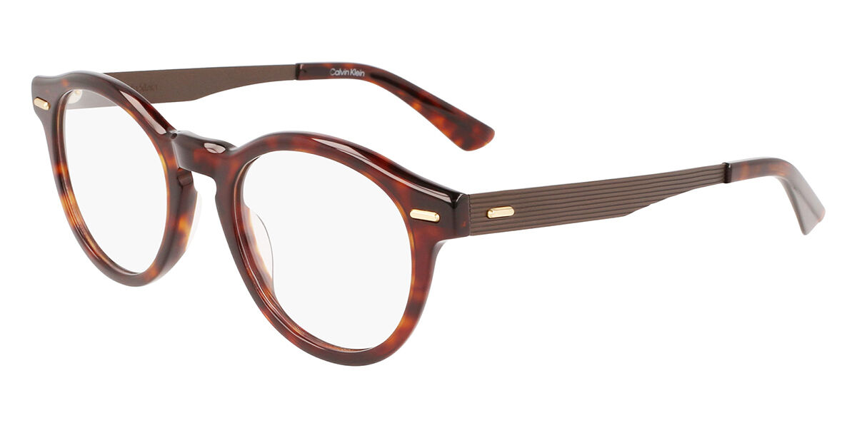 Calvin Klein CK21518 220 Glasses Shiny Dark Havana | VisionDirect Australia