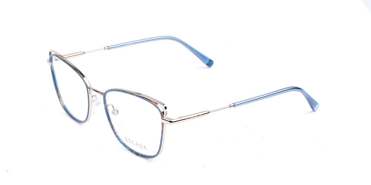 Escada VESC56 0SNA Eyeglasses in Pattern Blue/Gold | SmartBuyGlasses USA