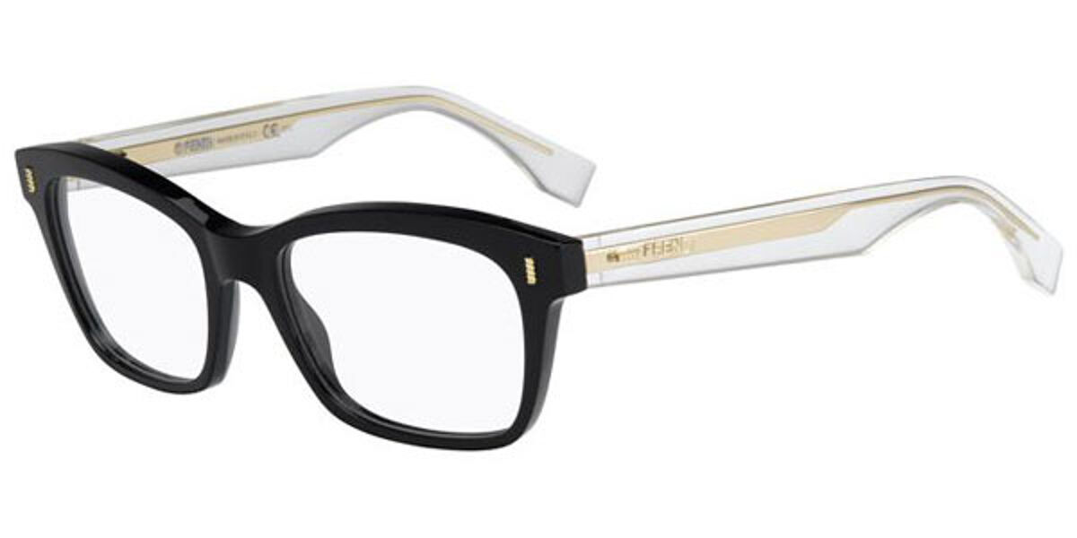 Fendi FF 0027 COLOR BLOCK YPP Glasses Black | VisionDirect Australia