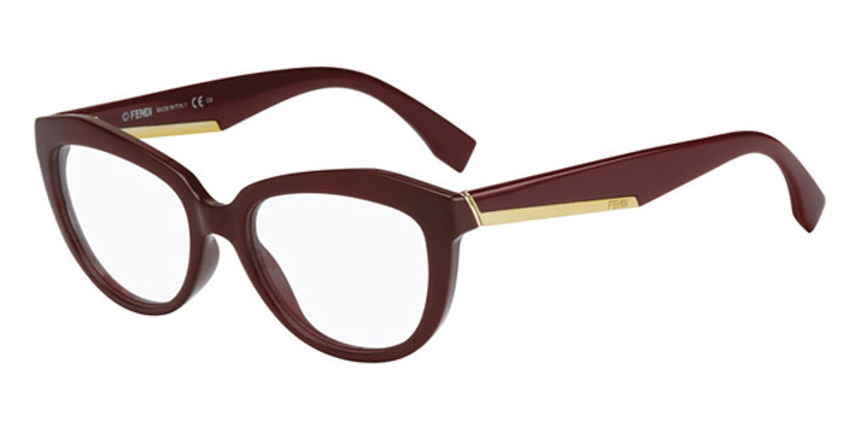 Fendi FF 0020 COI Glasses Opal Burgundy | VisionDirect Australia