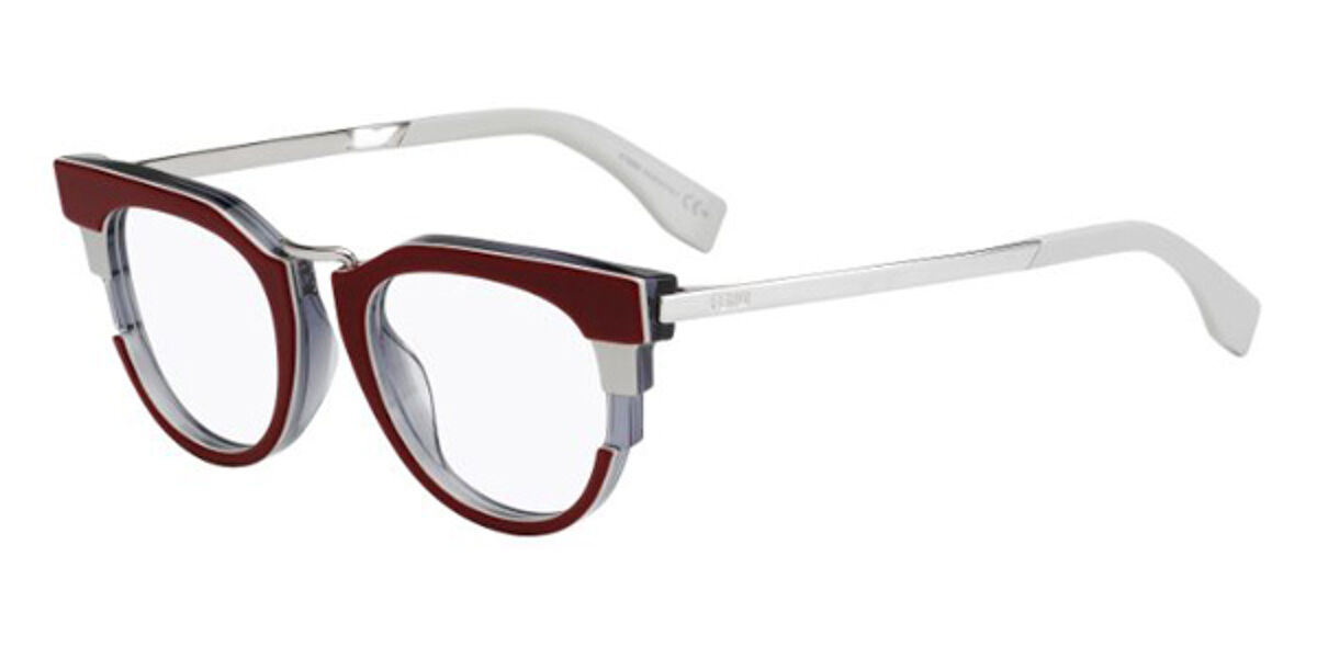 Fendi FF 0115 METROPOLIS H2K Eyeglasses in Burgundy | SmartBuyGlasses USA