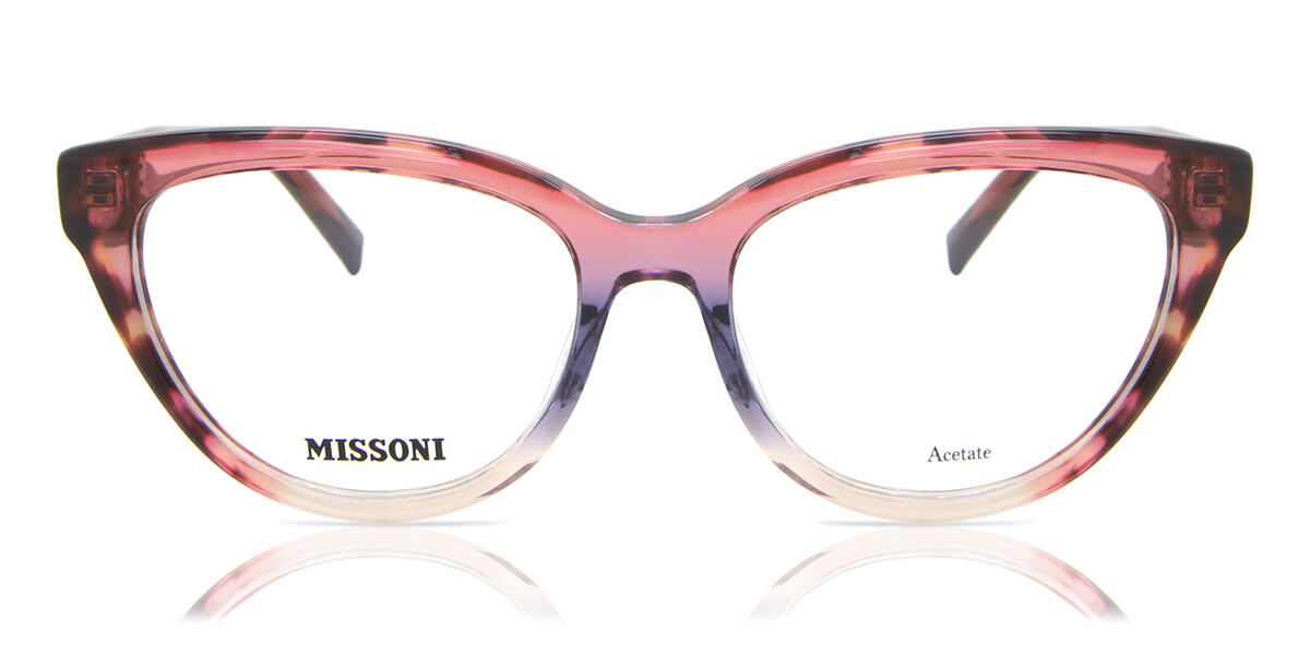 Missoni MIS 0091 0AE Eyeglasses in Transparent Pink Tortoise | SmartBuyGlasses USA