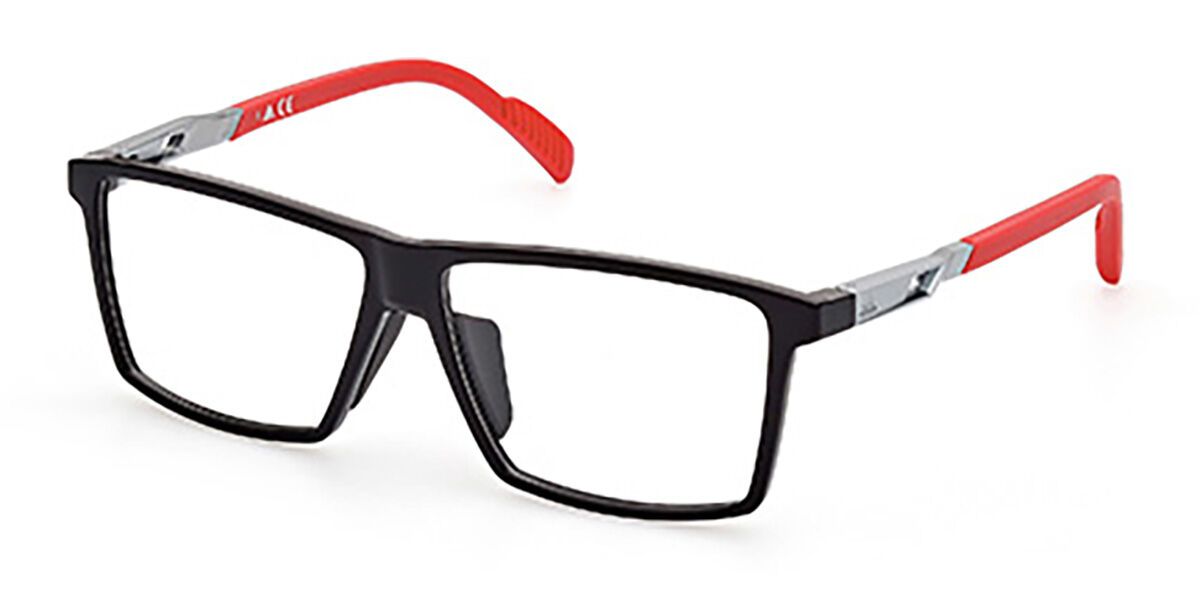 Adidas SP5018-F Asian Fit 001 Glasses Shiny Black | VisionDirect Australia