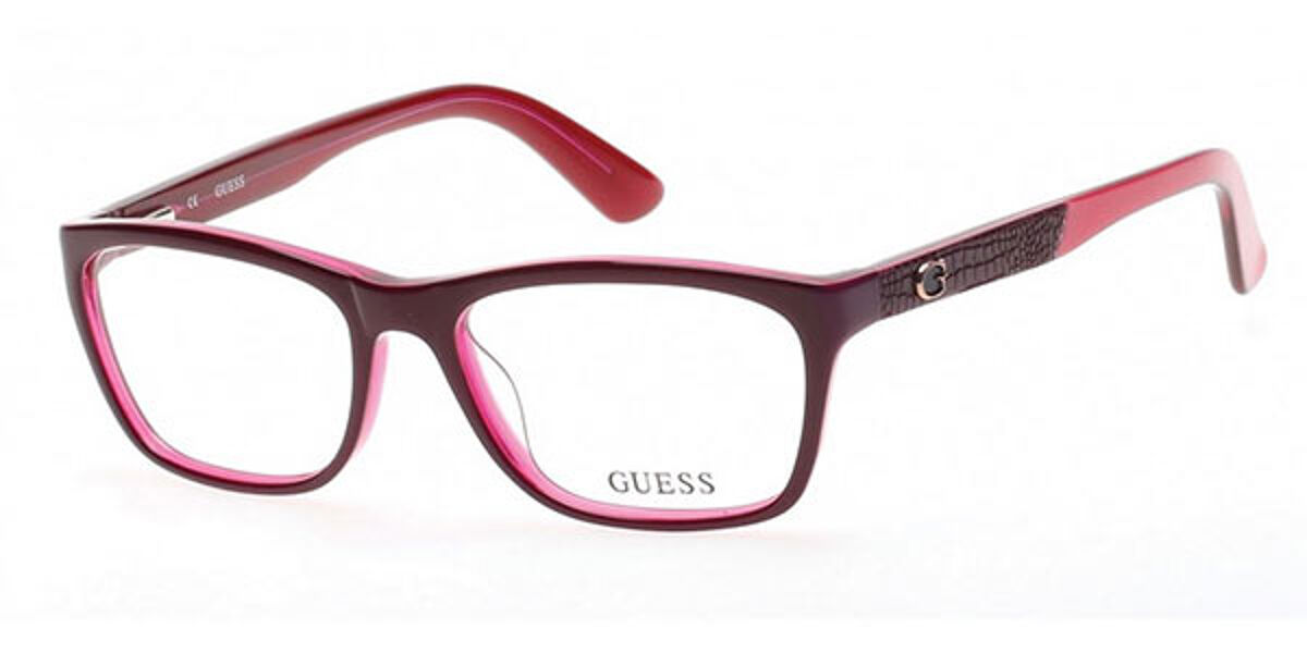 Guess GU 2510 081 Eyeglasses in Red | SmartBuyGlasses USA