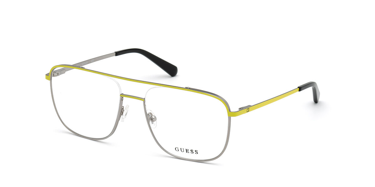Guess GU 1998 040 Glasses Yellow Opal/Silver | VisionDirect Australia