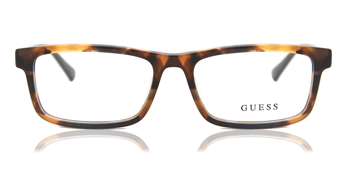 Guess GU50015 053 Eyeglasses in Blonde Havana | SmartBuyGlasses USA