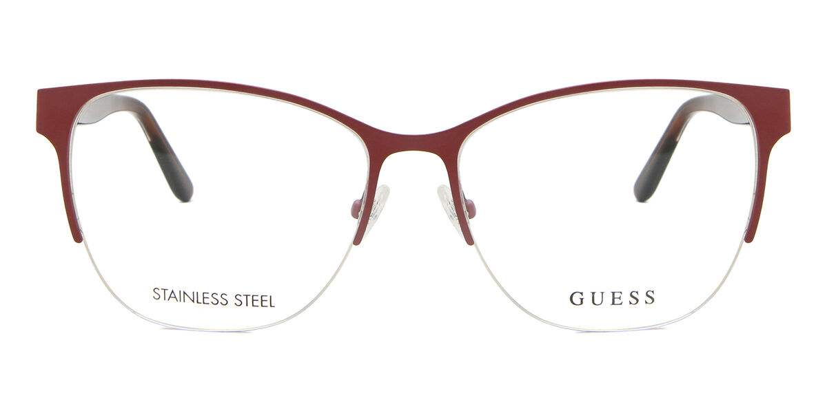 Guess GU2873 070 Eyeglasses in Matte Bordeaux | SmartBuyGlasses USA
