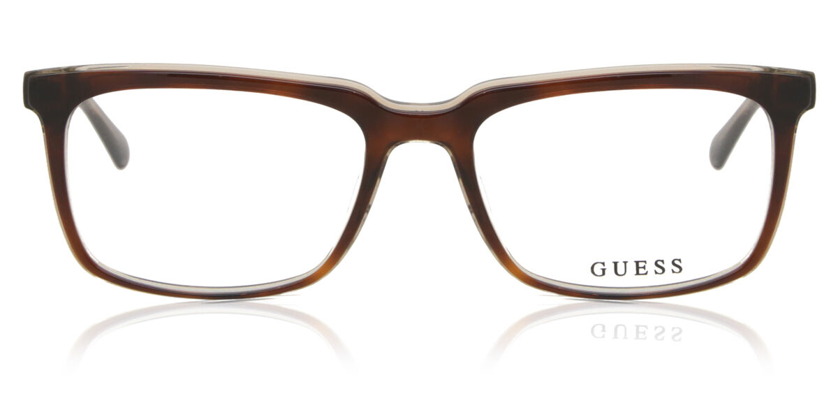 Guess GU50063 056 Rectangle Havana Eyeglasses | SmartBuyGlasses Canada