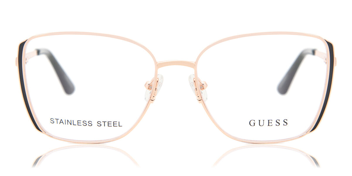 Guess GU2903 028 Eyeglasses in Shiny Rose Gold | SmartBuyGlasses USA