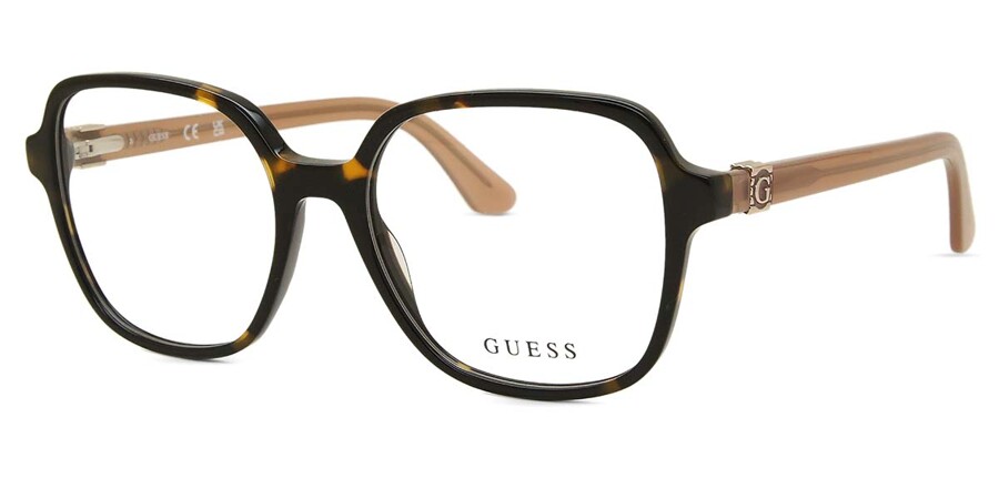 Guess GU2938 052 Square Dark Havana Eyeglasses | SmartBuyGlasses US