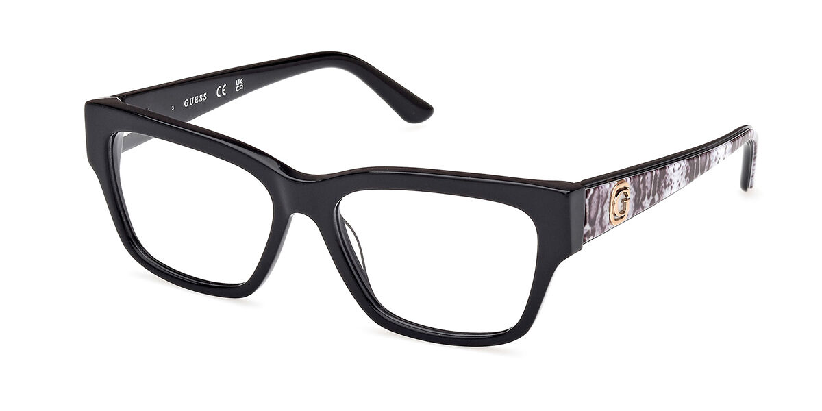 Guess GU50126 001 Eyeglasses in Shiny Black | SmartBuyGlasses USA