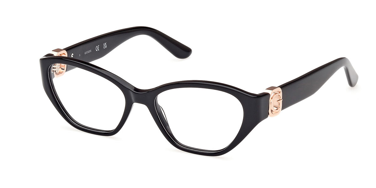 Guess GU50119 001 Eyeglasses in Shiny Black | SmartBuyGlasses USA