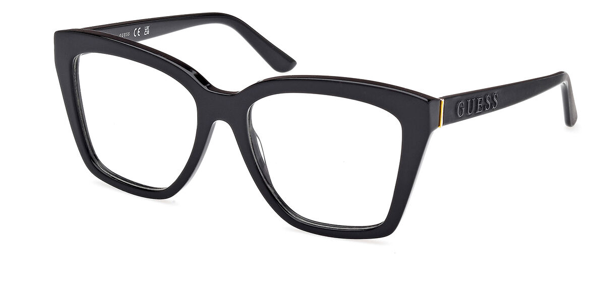 Guess GU50173 001 Eyeglasses in Shiny Black | SmartBuyGlasses USA