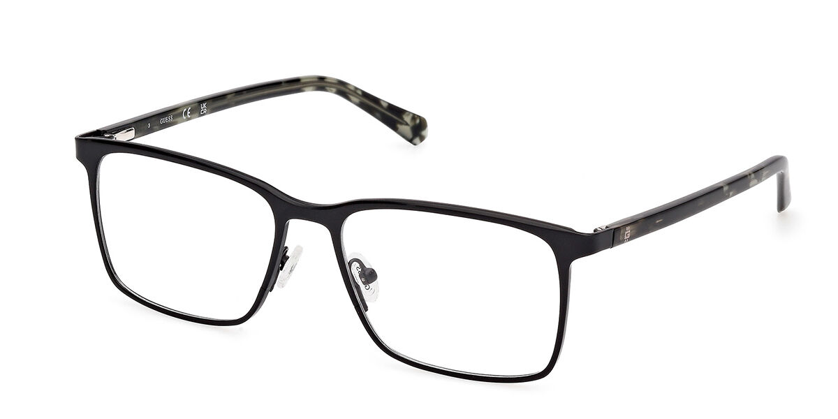 Guess GU50193 002 Eyeglasses in Matte Black | SmartBuyGlasses USA