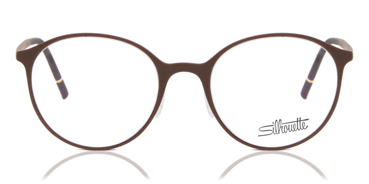 Silhouette Pure Wave 2953 6030 Eyeglasses In Brown Smartbuyglasses Usa