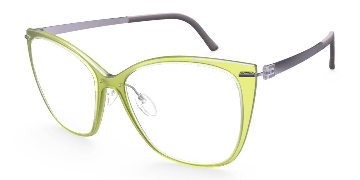 Silhouette Infinity View 1610/75 2040 Eyeglasses in Frosted Lime Green ...