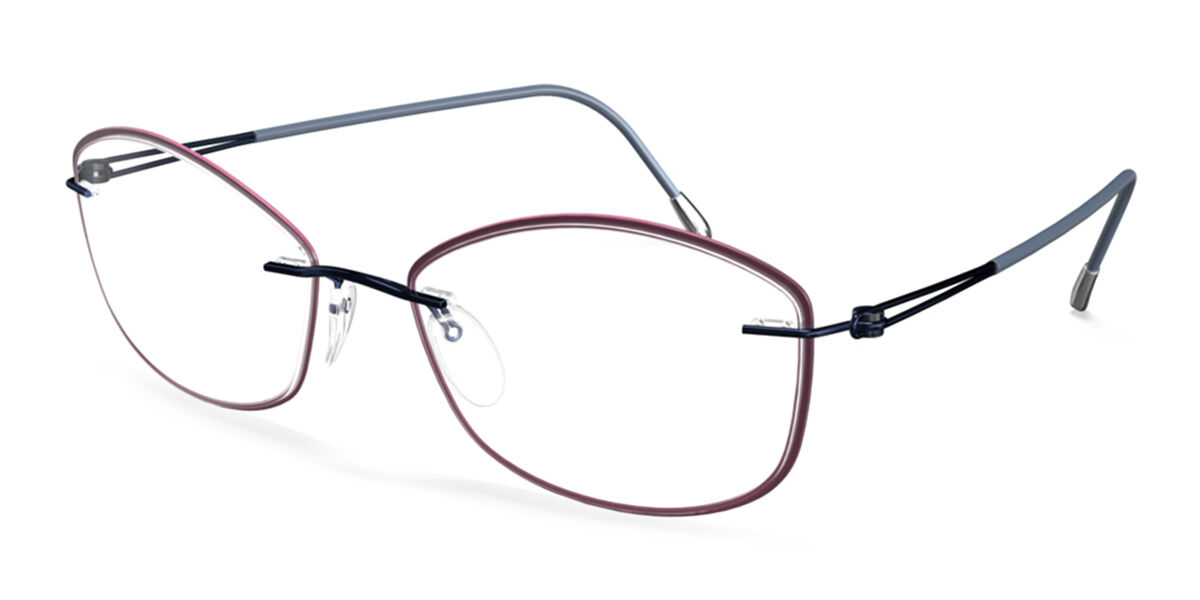 Silhouette Lite Spirit 5566/JB 4540 Eyeglasses in Blue/Berry Red ...