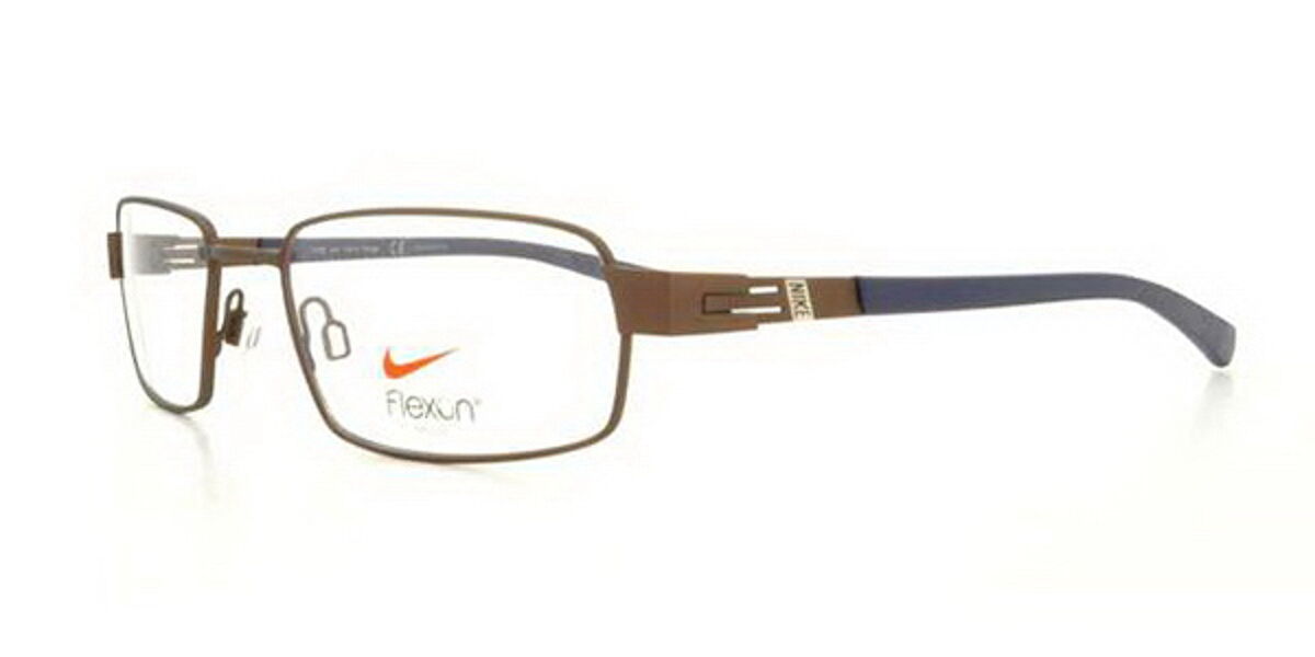 Nike 4246 233 Eyeglasses in Satin Walnut Navy | SmartBuyGlasses USA