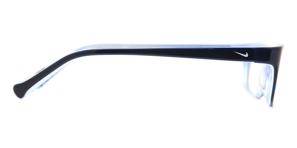 Nike 5513 Kids 220 Rectangle Black Transparent Light Blue Eyeglasses ...