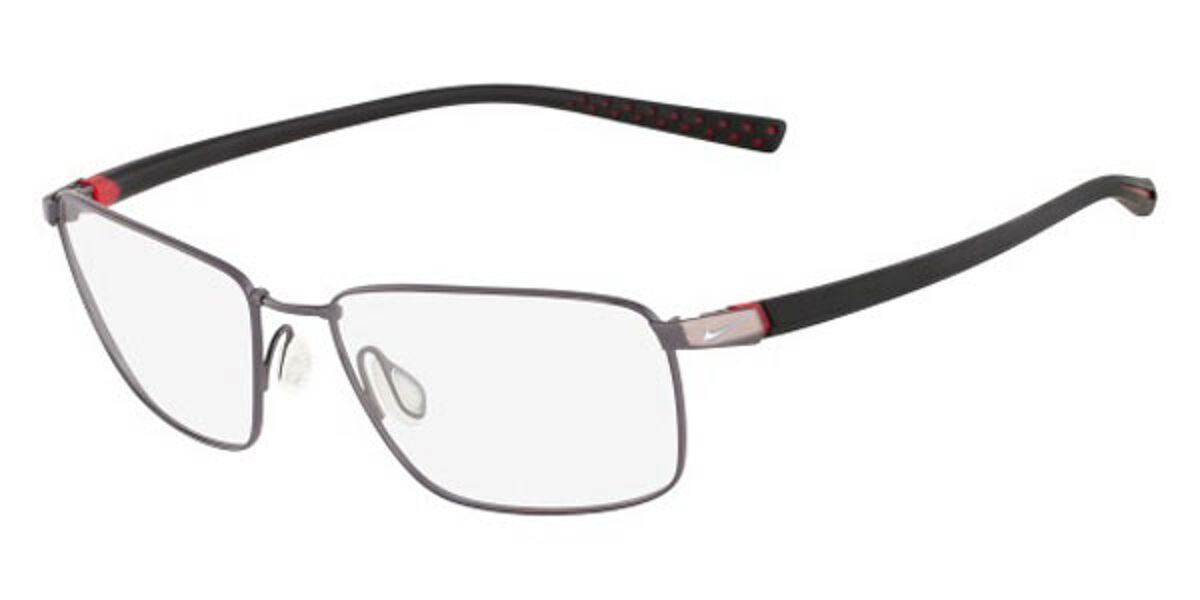 Nike 4212 048 Eyeglasses in Gunmetal Silver Black | SmartBuyGlasses USA