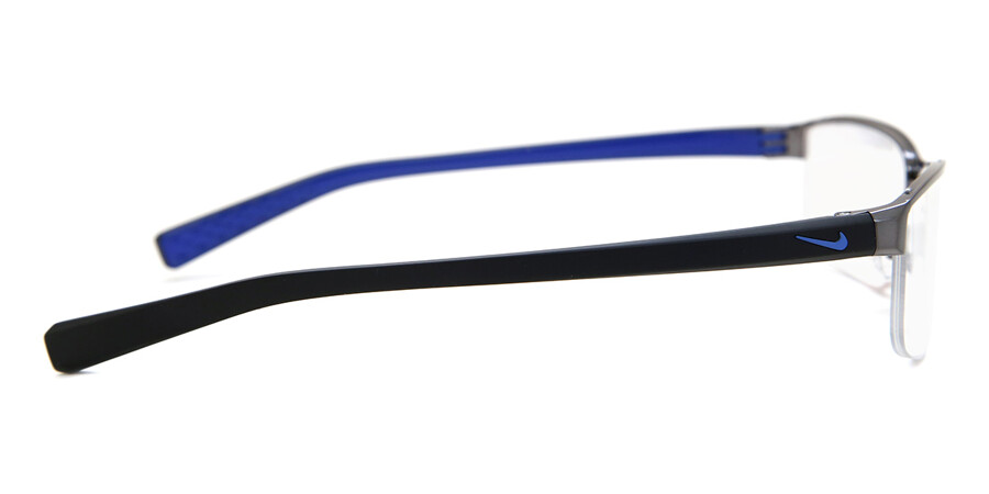 Nike 8098 078 Browline Brushed Gunmetal Grey Eyeglasses ...