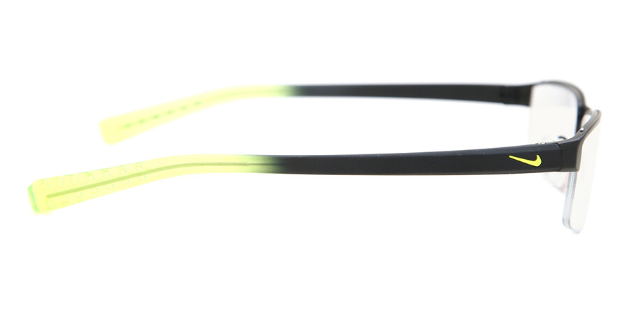 Nike 8097 003 Browline Satin Black Eyeglasses | SmartBuyGlasses US