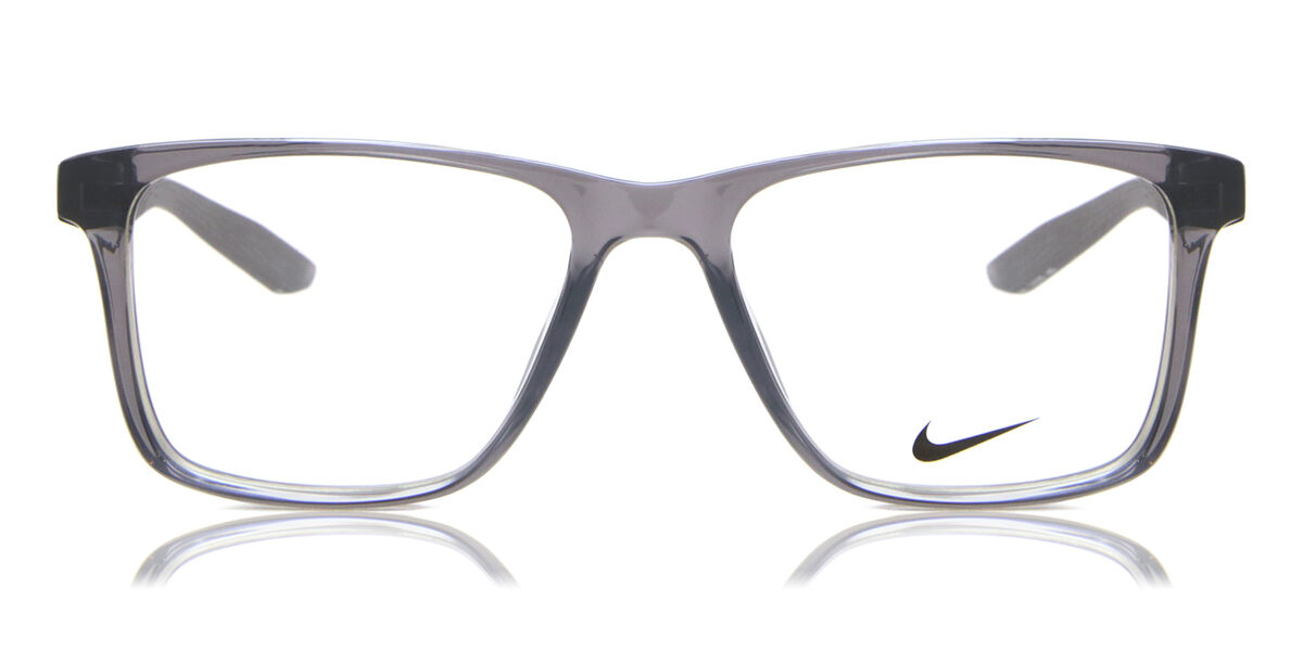 Nike 7300 034 Square Transparent Dark Grey Eyeglasses | SmartBuyGlasses US