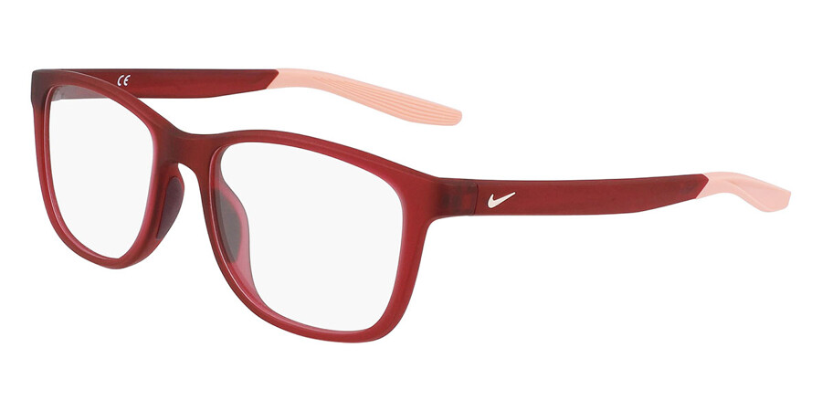 Nike 5047 605 Eyeglasses in Transparent Matte Red | SmartBuyGlasses USA