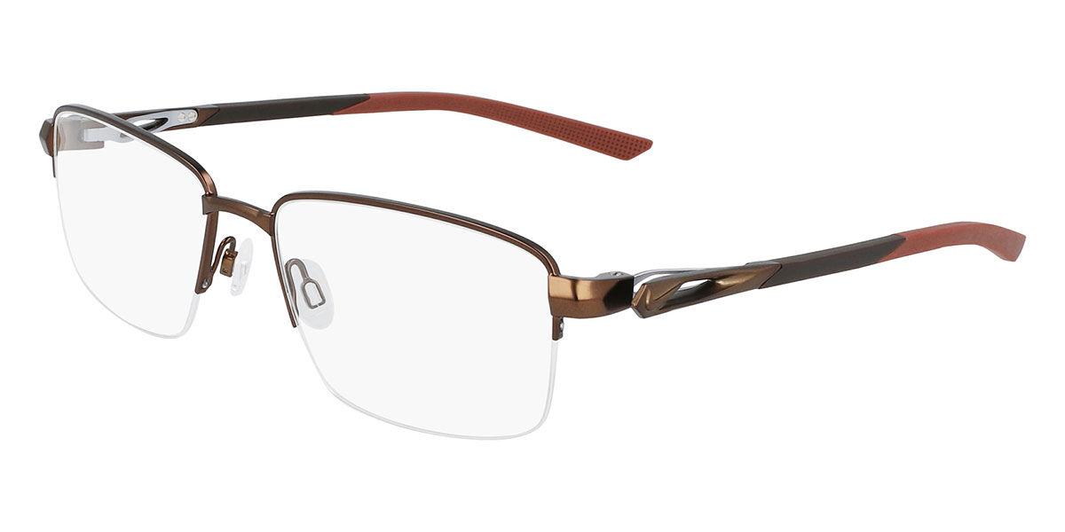 Nike 8141 212 Glasses Satin Walnut Brown | VisionDirect Australia