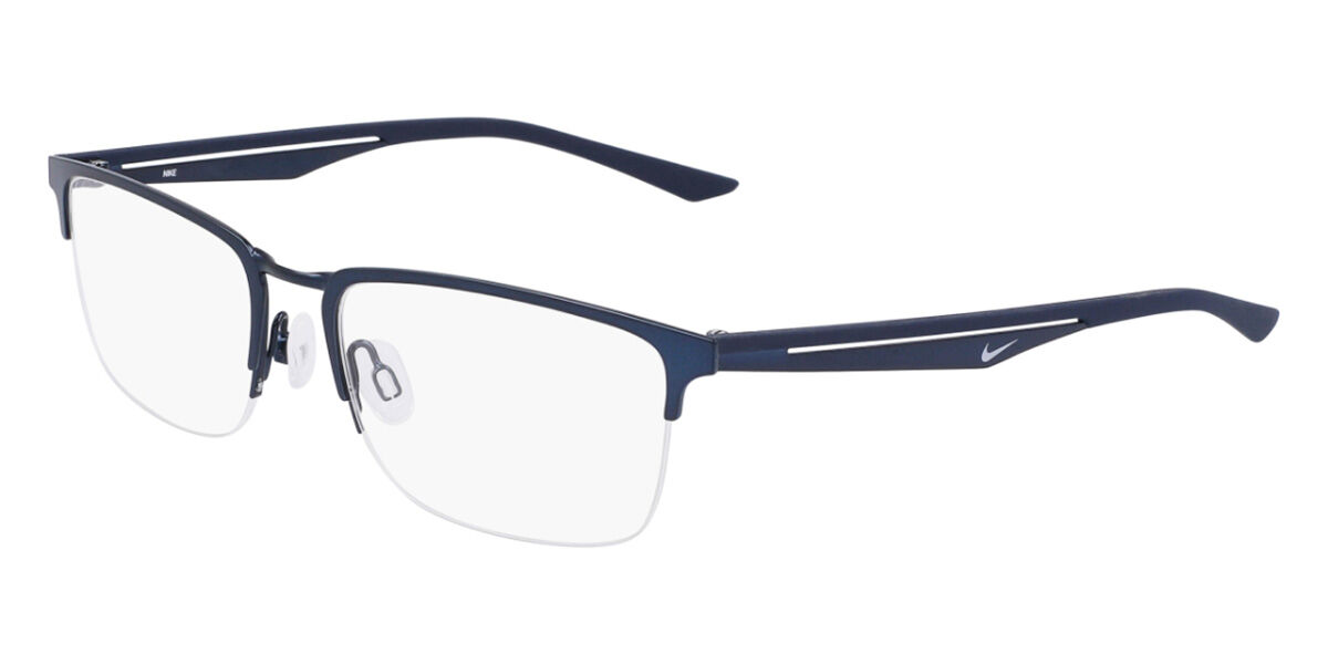 Nike 4313 410 Eyeglasses in Satin Navy Blue | SmartBuyGlasses USA
