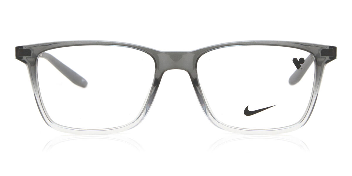 Nike 7286 035 Square Transparent Grey Eyeglasses | SmartBuyGlasses US