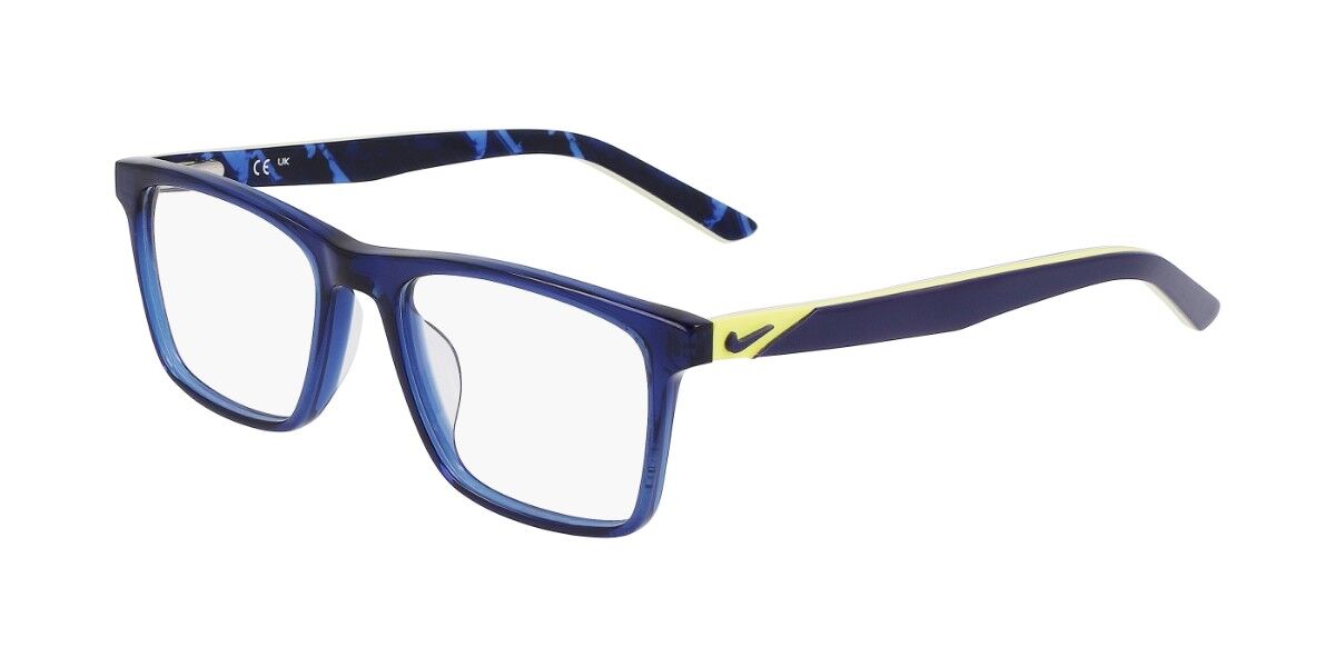 Nike 5548 410 Eyeglasses in Transparent Midnight Navy Blue ...