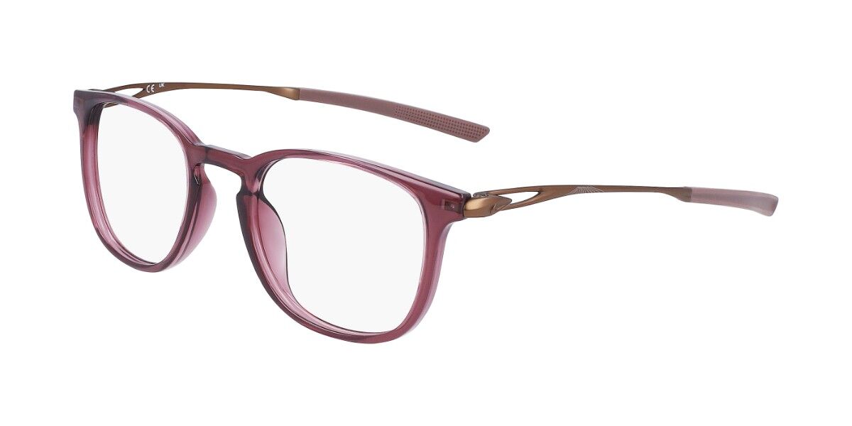 Nike 7151 604 Eyeglasses in Transparent Plum Brown | SmartBuyGlasses USA