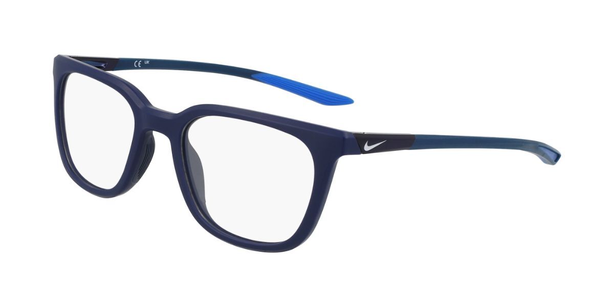 Nike 7290 410 Glasses Matte Navy Blue | VisionDirect Australia