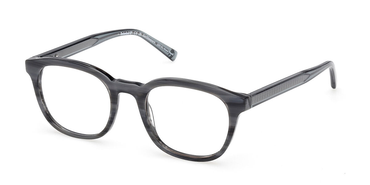 Timberland TB50084 092 Oval Shiny Greyish Blue Horn Eyeglasses | Vision ...