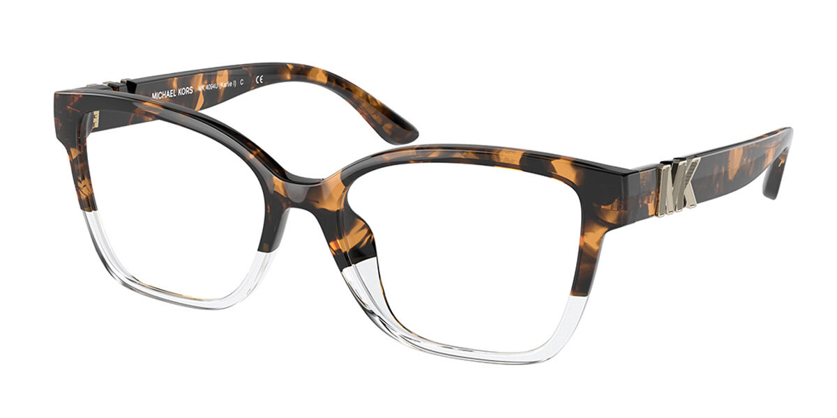 Michael Kors MK4094U KARLIE I 3911 Glasses Dark Tortoise Clear ...