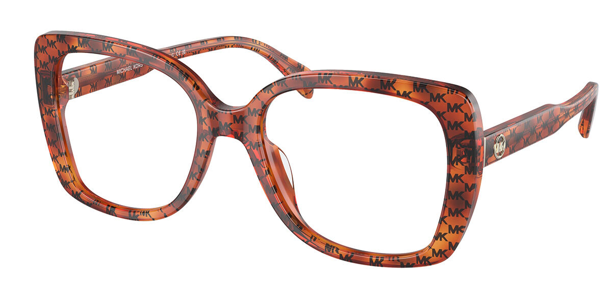 Michael Kors MK4104U PERTH 3555 Eyeglasses in Pattern Amber Mk Heritage ...