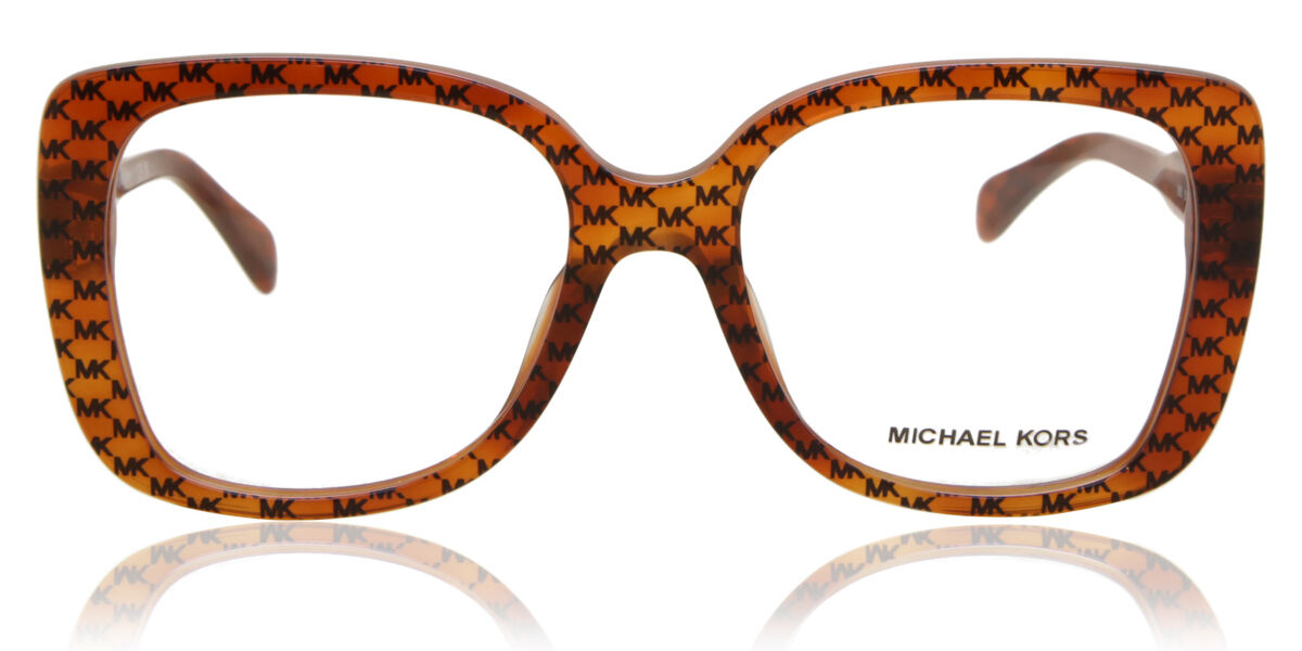 Michael Kors MK4104U PERTH 3555 Eyeglasses in Pattern Amber Mk Heritage ...