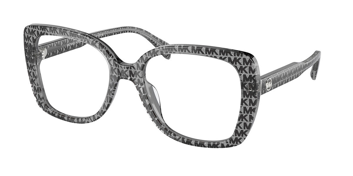 Michael Kors MK4104U PERTH 3958 Eyeglasses in Pattern Black MK Glitter ...
