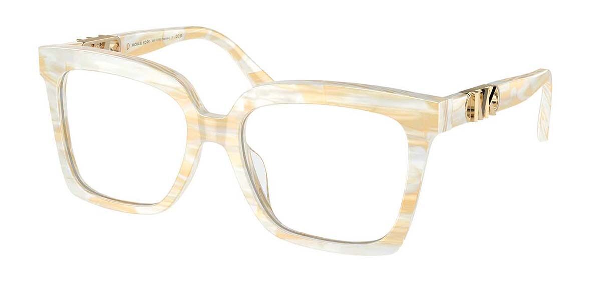 Michael Kors MK4119U NASSAU 4001 Glasses Ivory Horn Effect ...