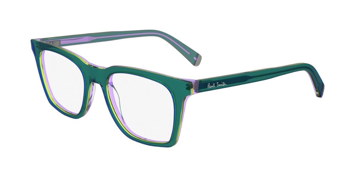 Paul Smith PS24608 KESTON 300 Eyeglasses in Transparent Green On Yellow ...