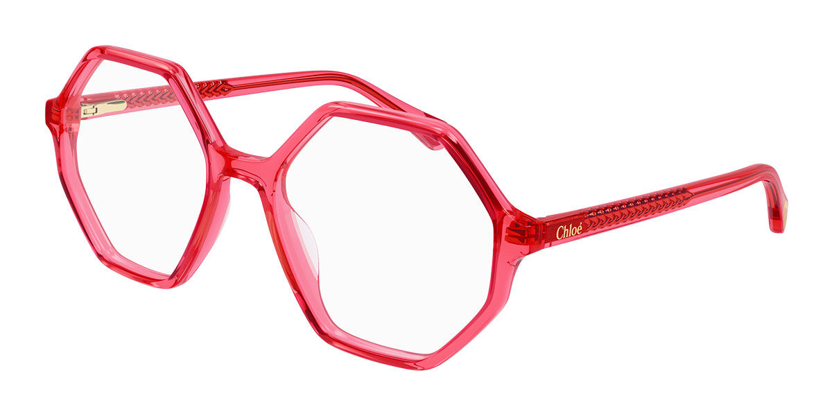 Chloe CC0005O 006 Eyeglasses in Transparent Red | SmartBuyGlasses USA