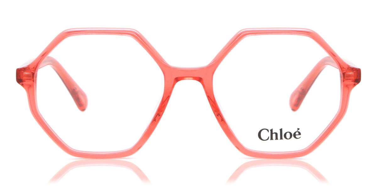 立即購買Chloé CC0005O Kids 006 眼鏡 Transparent Red | SmartBuyGlasses 香港