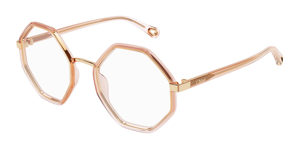 Chloe CH0132O 005 Eyeglasses in Transparent Pink | SmartBuyGlasses USA