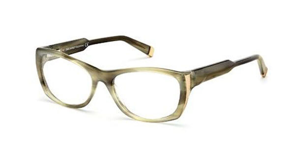 Dsquared2 DQ5077 098 Eyeglasses in Dark Green | SmartBuyGlasses USA