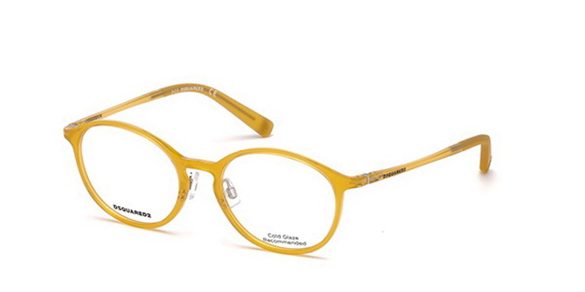 Dsquared2 DQ5219 039 Eyeglasses in Yellow | SmartBuyGlasses USA