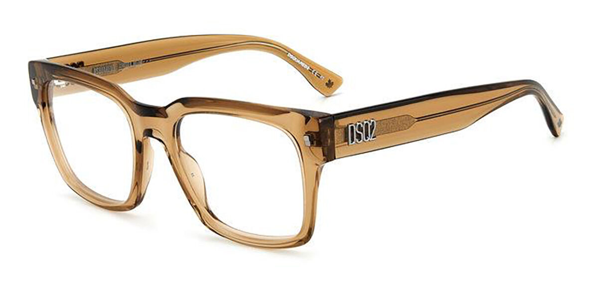 Dsquared2 D2 0066 09Q Eyeglasses in Transparent Brown | SmartBuyGlasses USA