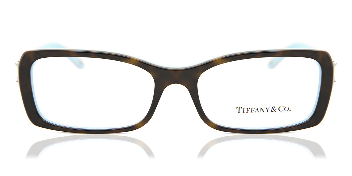 Tiffany & Co. TF2091B Asian Fit 8134 Rectangle Top Tortoise/Blue ...