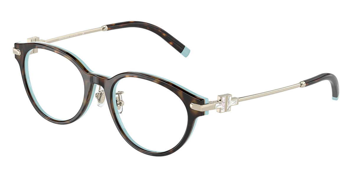 Tiffany & Co. TF2218D Asian Fit 8134 Glasses Tortoise on Tiffany Blue ...